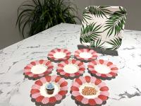 China 13.5cm Disposable Paper Plate Flower Shape Baking Paper Plate for Party Use for sale