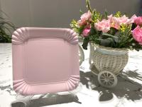 China 8 inch Heart Shape Disposable Paper Plate Eco Friendly 300gsm for sale