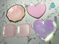 China 8 inch Heart Shape Disposable Paper Plate Eco Friendly 300gsm for sale