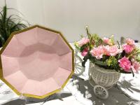 China 8 inch Heart Shape Disposable Paper Plate Eco Friendly 300gsm for sale