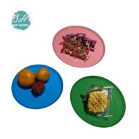 China 350g CMYK Color Round Disposable Paper Plate 9 inch for Carnival Party Dinner for sale