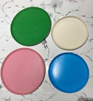 China 350g CMYK Color Round Disposable Paper Plate 9 inch for Carnival Party Dinner for sale