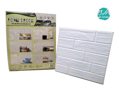 China Self-Adhesive 3D Foam Wall Panel 33x33cm Soundproof PE Foam Brick Sticker for Living Room for sale