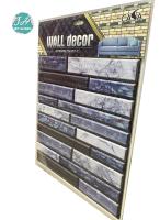China 50x50cm Waterproof Wood Grain PE Foam Wall Sticker Self Adhesive 3D Wall Panel for Interior Decoration for sale