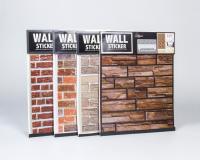 China PVC 3D Foam Brick Wall Decoration Sheet 70x77cm Easy Clean Bedroom Living Room for sale