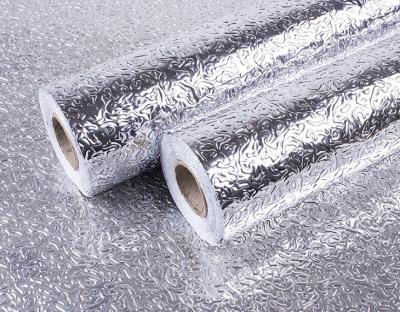 China PVC Vinyl Oil Proof Wall Sticker 0.13mm Thick 45m Length Anti Fouling Silvery for sale