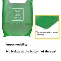 China LDPE Large Kitchen Garbage Bags 1 Ton MOQ Custom Size Thickness Puncture Resistant for sale