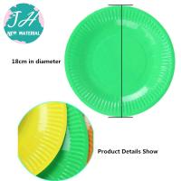 China Recyclable 7inch 10 Counts/Pack Disposable Paper Plate for sale