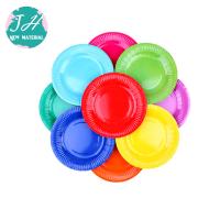 China Recyclable 7inch 10 Counts/Pack Disposable Paper Plate for sale