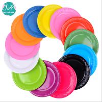 China Recyclable 7inch 10 Counts/Pack Disposable Paper Plate for sale