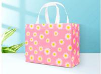 China Custom Gloss Lamination PP Non Woven Bag 15-30 lb Capacity Reusable Shopping Tote for sale