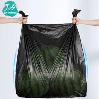 China 50pcs/bag HDPE Square Bottom Plastic Garbage Bags for sale