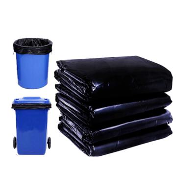 China 50pcs/bag HDPE Square Bottom Plastic Garbage Bags for sale
