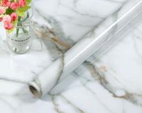 China Self Adhesive PVC Marble Wallpaper Waterproof Oilproof 0.45m x 5m for Restaurant for sale