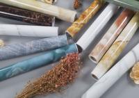 China Self Adhesive PVC Marble Wallpaper Waterproof Oilproof 0.45m x 5m for Restaurant for sale