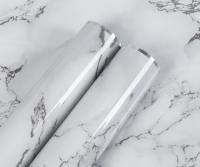 China PVC Marble Self Adhesive Wallpaper 45cm x 5m Waterproof Oil Proof for Home Renovation for sale
