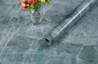 China PVC Marble Self Adhesive Wallpaper 45cm x 5m Waterproof Oil Proof for Home Renovation for sale