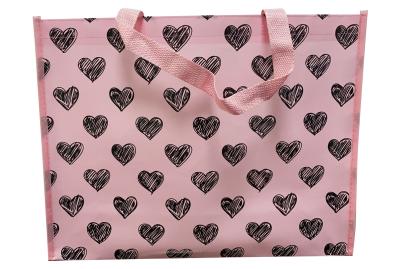 China 38cm Height Non Woven Shopping Carry Bags Heavy Duty Reusable Eco Friendly Laminated for sale