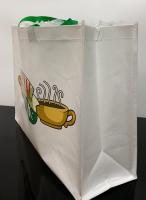 China Custom Pantone Color Non Woven Shopping Carry Bags Eco Friendly Reusable 300 PCS MOQ for sale