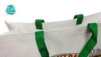 China Custom Pantone Color Non Woven Shopping Carry Bags Eco Friendly Reusable 300 PCS MOQ for sale