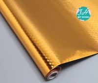 China 60cm x 5m Aluminum Foil Oil Proof Wall Sticker Easy Application Kitchen Decal for sale