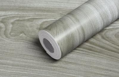 China Self Adhesive Wood Grain PVC Wallpaper Sticker 5m Roll for Home Office Decoration for sale