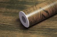 China Self Adhesive Wood Grain PVC Wallpaper Sticker 5m Roll for Home Office Decoration for sale