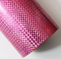 China Self Adhesive Holographic Heat Transfer PVC Vinyl Gift Wrapping Paper Roll 50cm x 10m for sale