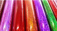China Hologram Laser Lamination Plastic Gift Wrapping Paper 80cm Width Custom Color for sale