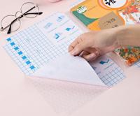 China Self Adhesive Book Cover 50x30cm 0.08mm Thickness PVC Film for Students for sale