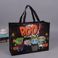 China Custom Logo Recyclable 80GSM Non Woven Printed Carry Bags Reusable Grocery Shopping Bag for sale