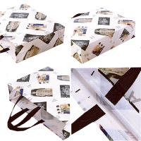 China Eco-Friendly PP Non Woven Bag 10 kg Load Custom Size Printing Recyclable Black White for sale