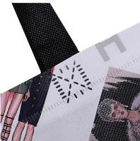 China Eco-Friendly PP Non Woven Bag 10 kg Load Custom Size Printing Recyclable Black White for sale