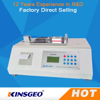 China KJ-1085 Coefficient of Friction Tester with 0-5N Force Range and ±2% Precision for Packaging Materials for sale