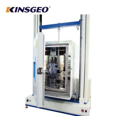 China AC220V 50HZ High Low Temperature Humidity Tensile Testing Machine 5000kg Panasonic Servo Motor for sale