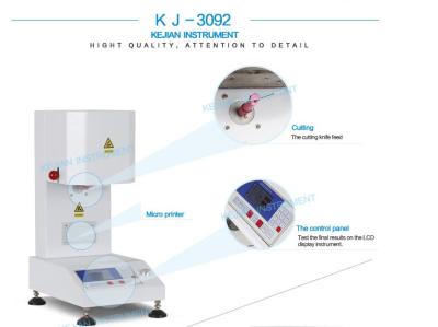 China High Precision Electronic Melt Flow Indexer 20-400℃ 1-99 Times for PE PP PC Testing for sale