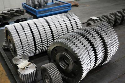 China Custom 8 Module Transmission Helical Gear with 15° Helix Angle and ISO 6 Grade Precision for Industrial Applications for sale