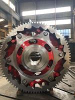 China Forging Steel Assembled Ratchet Gear 16 Module 84 Teeth 20 Degree Pressure Angle for sale