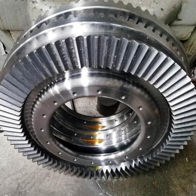 China 12.5 Module Straight Bevel Gear with 14 Module 26/60 Teeth for Industrial Machinery and Power Transmission for sale