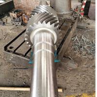 China DP 1.5 25T Herringbone Double Helical Gear Shaft 12.117 Module 20° Pressure Angle for Mining Equipment for sale