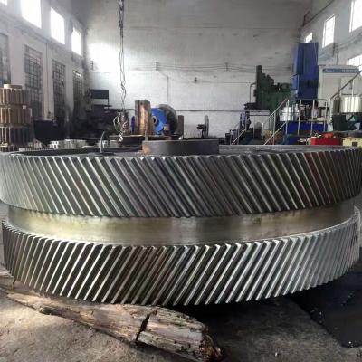 China Custom Double Helical Gear with 97 Teeth and ISO 8-9 Grade Accuracy for Heavy-Duty Industrial Applications for sale