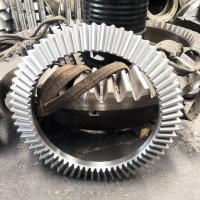 China Custom 90° 10 Module Coniflex Straight Bevel Gears with ISO 8-9 Grade Accuracy and 58-62 HRC Hardness for sale