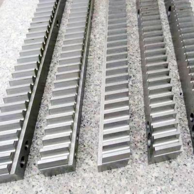 China Custom 2.5 Module Helical Rack Gears and Pinions - ISO 8-9 Grade with 20° Pressure Angle for sale