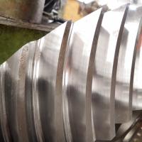 China 48T ISO 6-7 Grade Conical Spiral Helical Gear 14.117 Module Left Helix Teeth for sale