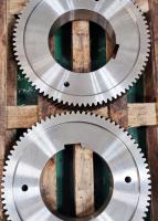 China Custom 8 Module Single Helical Gears with 15° Helix Angle and 58-62 HRC Hardness for Industrial Gearboxes for sale