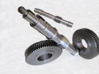 China ZA Type Nodular Cast Iron Worm Wheel and Worm Shaft Set 1.5 Module with 58-62 HRC Hardness and ISO 6 Grade Accuracy for sale