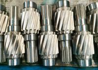 China 20CrMnTi Steel Right Hand Helical Gear Pinion Shaft 1.5 Module Involute Spline for sale