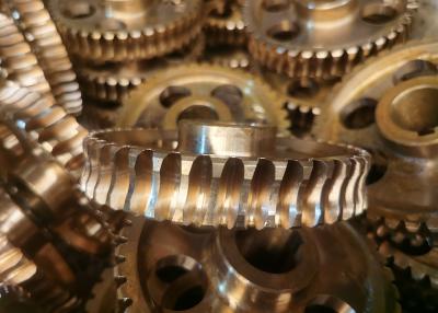 China Custom Cast Tin Bronze Worm Gear Set with 58-62 HRC Hardness and ISO 6 Grade Precision for Industrial Transmission Systems for sale
