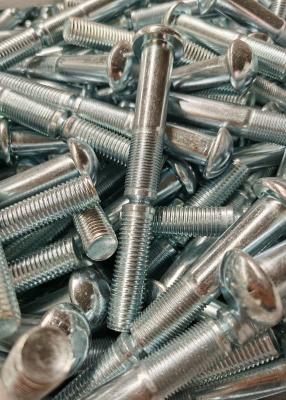 China White Tin Zinc Plating Ring Grooved Lock Bolts for Oscillating Screens - Mining Equipment Fasteners for sale