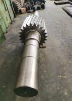 China DIN 17CrNiMo6 Forging Steel Helical Gear Driven Shaft - Module 14, 23 Teeth, 58-62HRC Hardness for sale